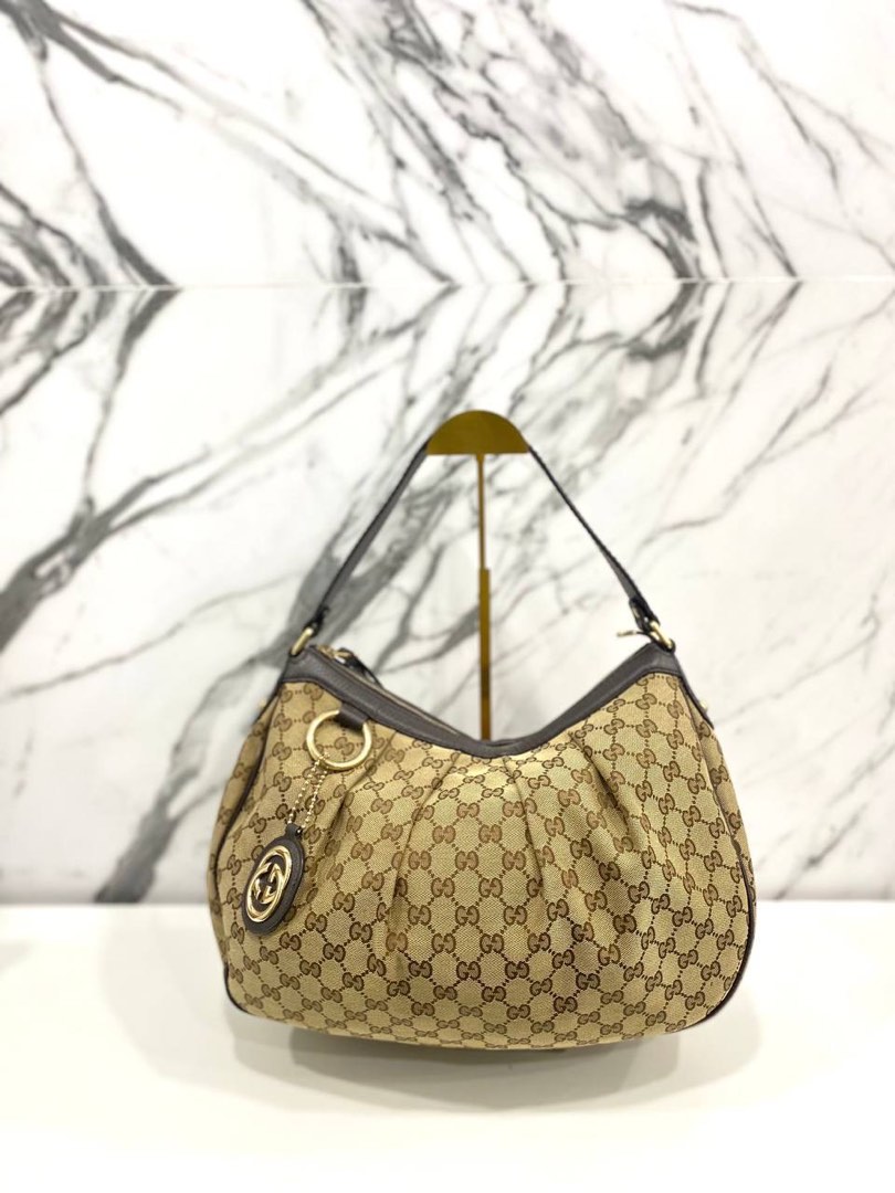 GUCCI SUKEY GG CANVAS SHOULDER BAG, Luxury, Bags & Wallets on Carousell