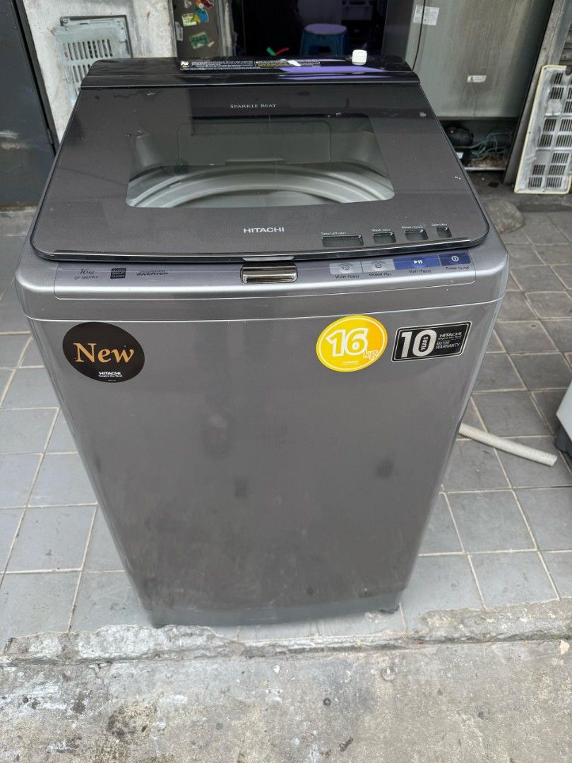 Hitachi DD inverter washing machine 16kg condition terbaik like a new warranty 2 bulan Rm750 ...