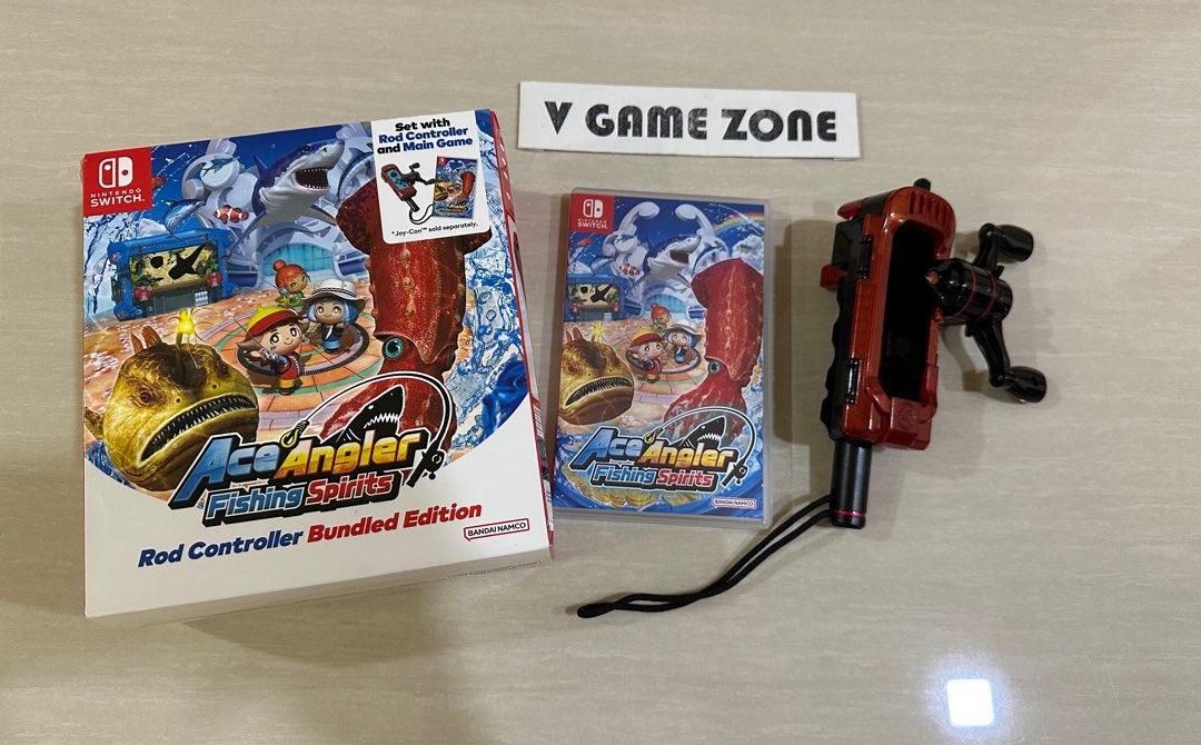 Ace Angler Fishing Spirits Set with Rod Controller | Nintendo Switch ...