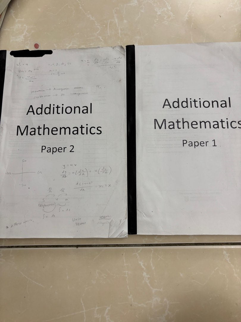 IGCSE Additional Mathematics paper 1 &2 past year paper, Hobbies & Toys ...