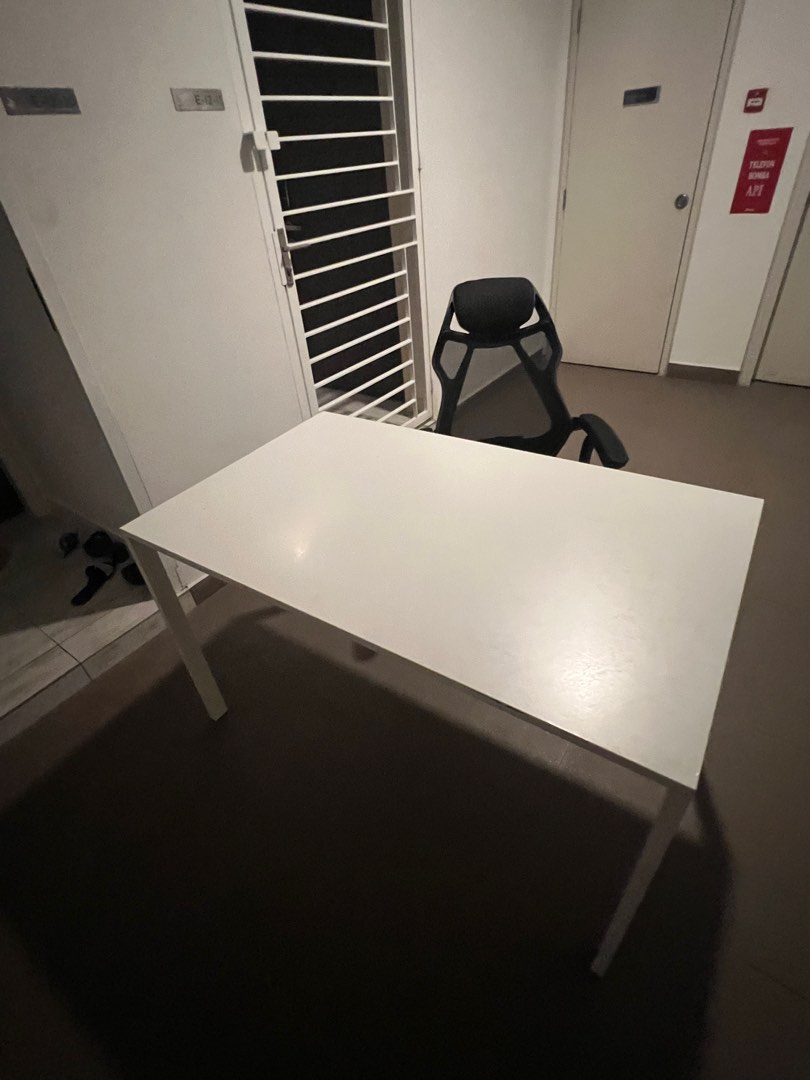 Ikea melltorp table with free chair as picture, Furniture & Home Living ...