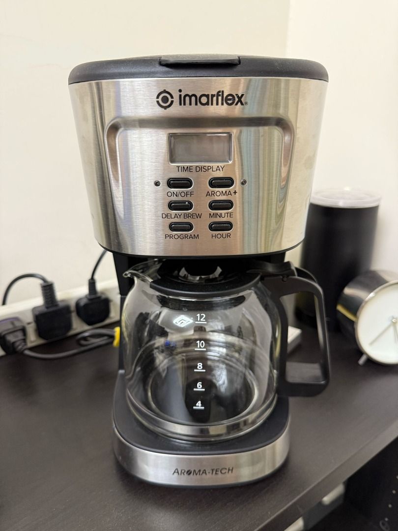 IMARFLEX Aroma-Tech Coffee Machine with LCD Display, 家庭電器, 廚房電器, 咖啡機及咖啡 ...