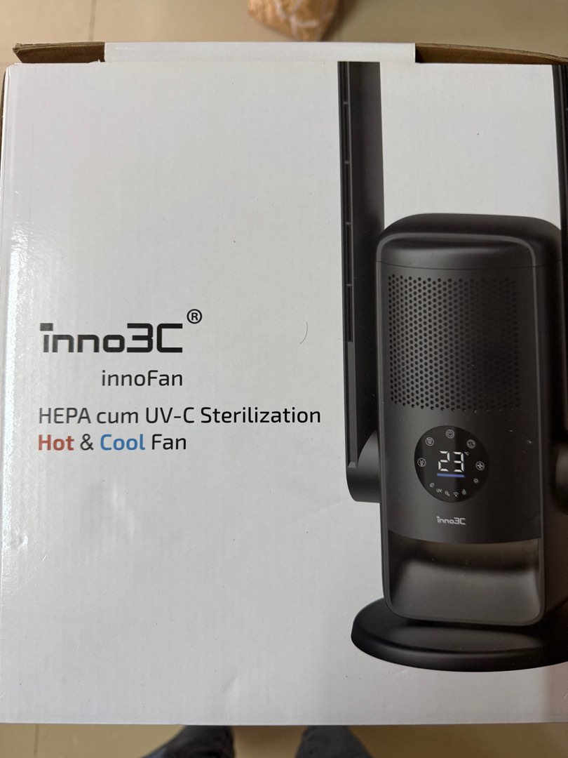 inno3C HEPA cum UV-C 空氣淨化無葉風扇, 家庭電器, 空氣清新機及抽濕機 - Carousell
