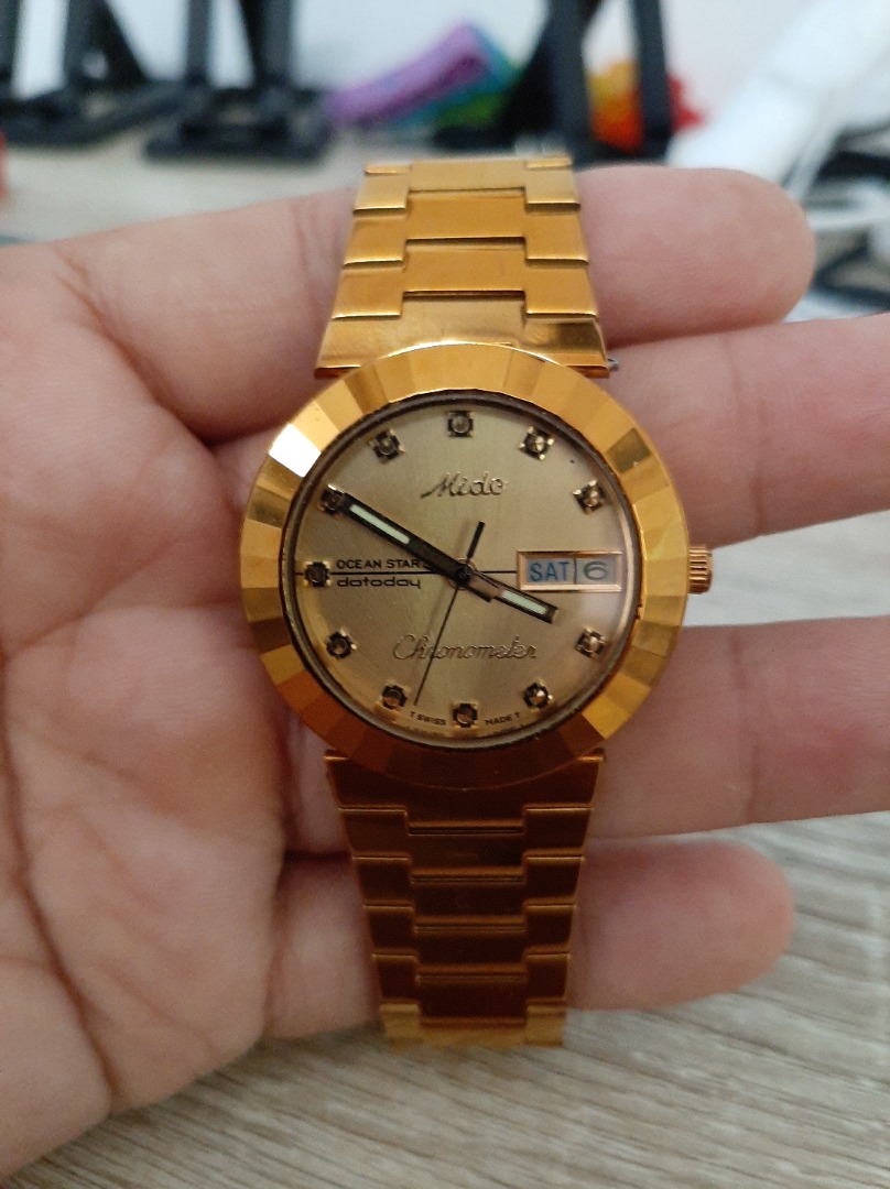 Jam tangan pria otomatis mido chronometer, Fesyen Pria, Jam Tangan di ...