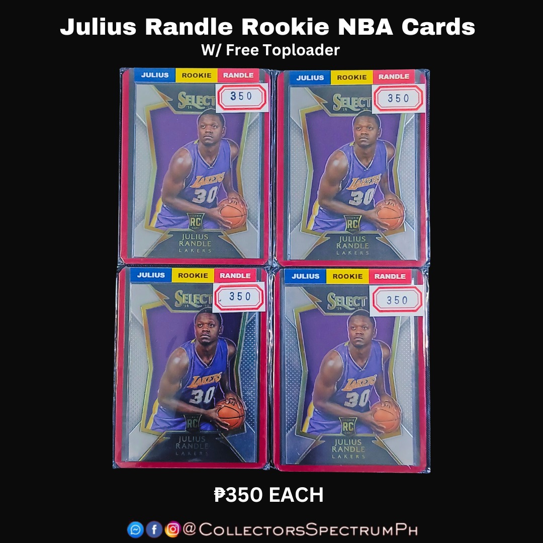 Julius Randle Rookie Select NBA Cards with Free Toploader, Hobbies ...