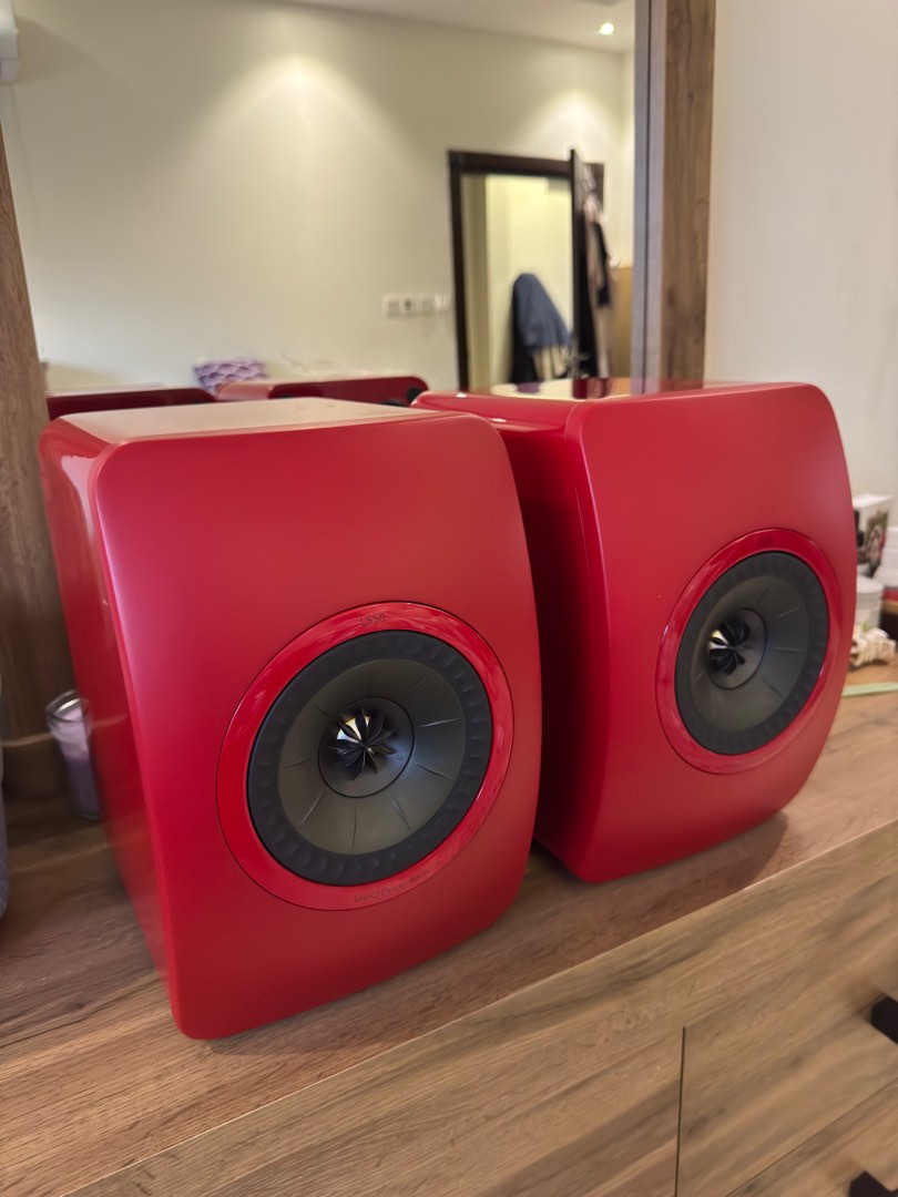 Kef ls50 racing red limited edition colour, Audio, Soundbars, Speakers ...