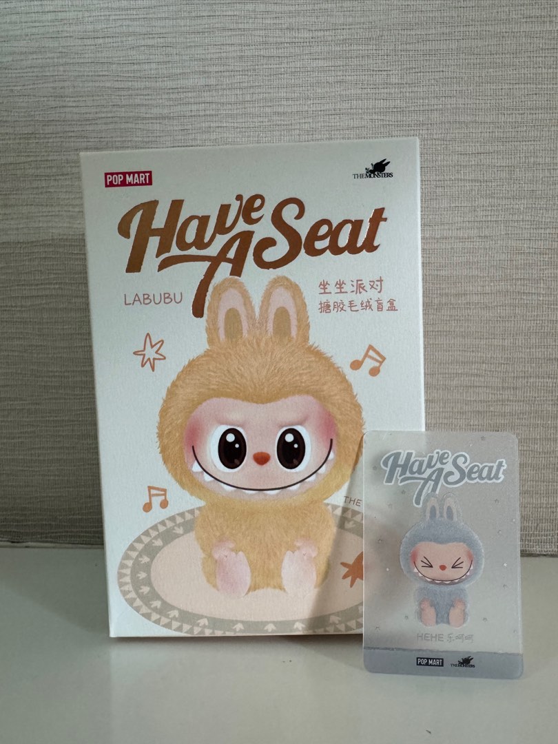 Labubu Have A Seat HEHE, Hobbies & Toys, Toys & Games on Carousell