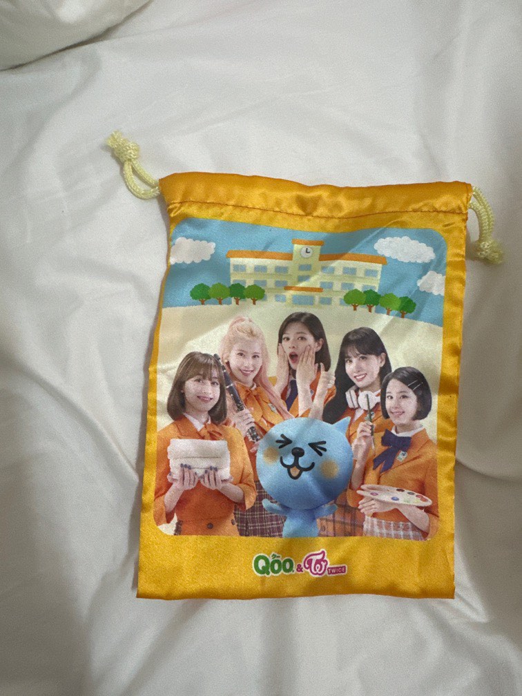 limited edition rare TWICE x Qoo pouch, Hobbies & Toys, Collectibles & Memorabilia, Fan ...