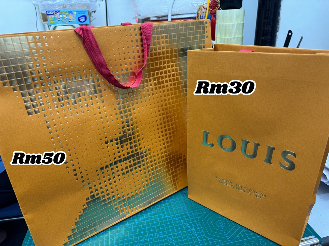 LV paper bag, Luxury, Accessories on Carousell