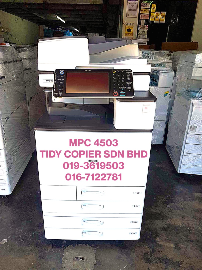 MESIN RICOH BERWARNA COLOUR MPC 4503, Computers & Tech, Printers ...