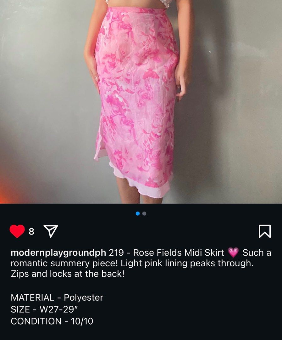 Modern Playground Pink Floral Chiffon Skirt | The Velour Vin The Line ...