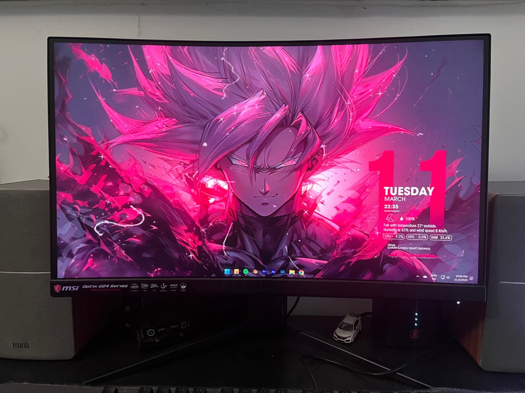 MSI OPTIX G24 Series Curve Gaming Monitor 24", Computers & Tech, Parts ...