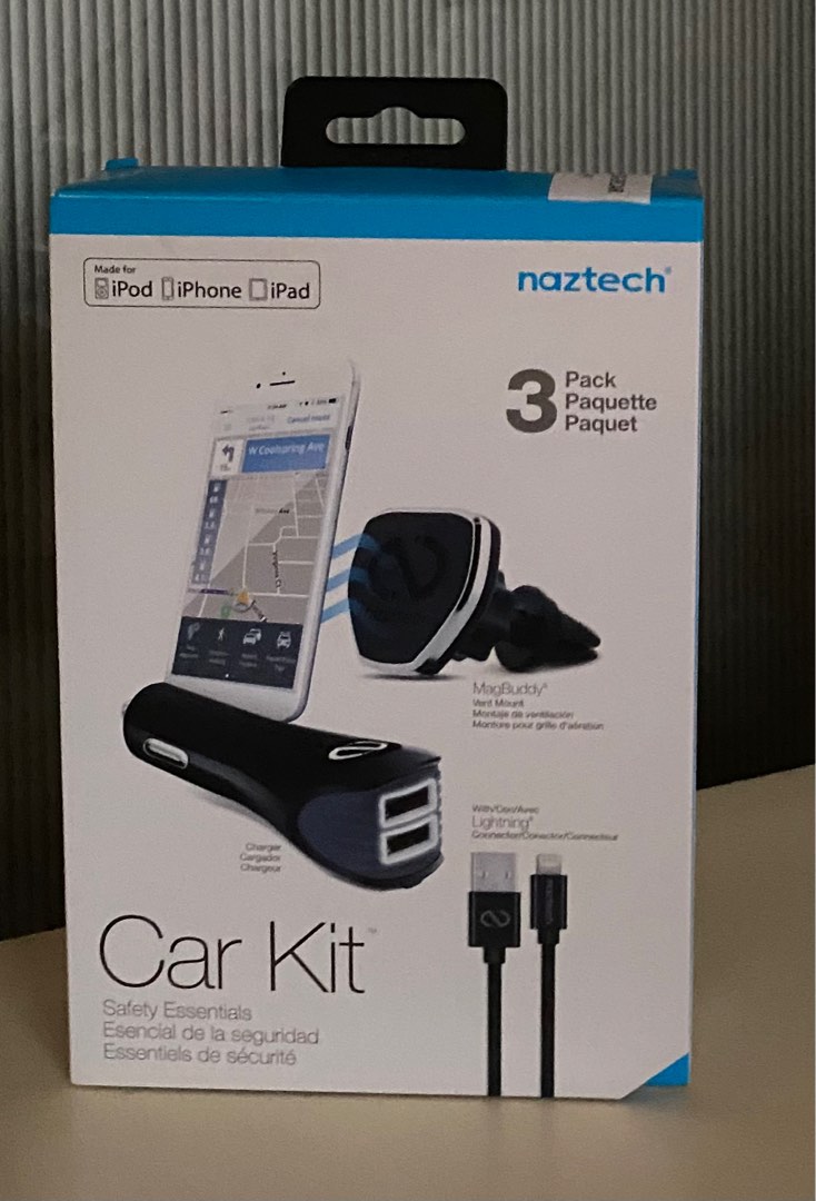 Naztech 3 Pack Car Kit MagBuddy Magnetic Air Vent, Car Accessories ...