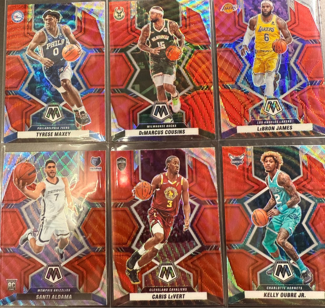 NBA card 21-22 Kelly Oubre JR. Caris Levert Santi Aldama LeBron James ...