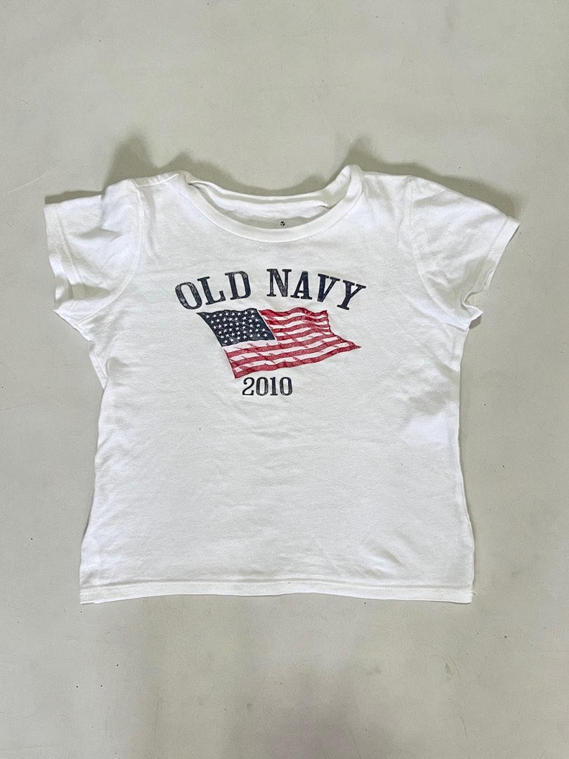 old navy american flag baby tee short top tee | y2k coquette dainty ...