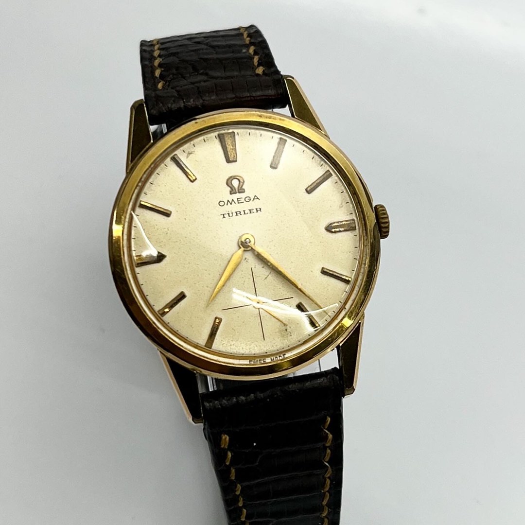 Omega TURLER Sub Second Vintage, Rare Item,14391-1, Barang Mewah, Jam ...