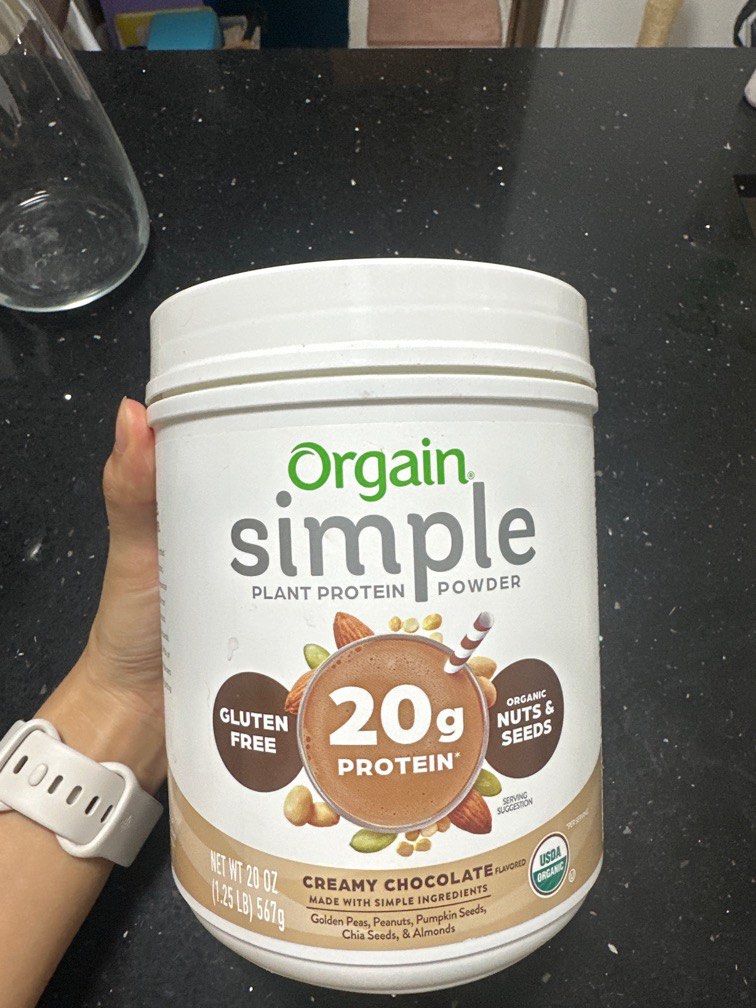 Orgain simple choco protein, Health & Nutrition, Health Supplements ...