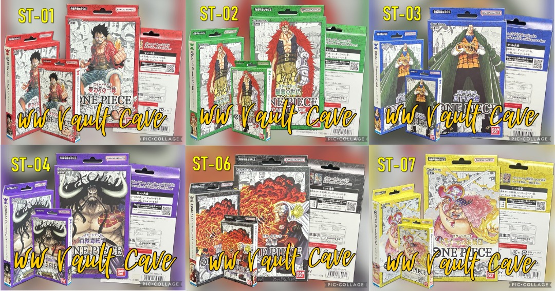 ORIGINAL BANDAI ONE PIECE JAPANESE) TCG CARD COLLECTIONS | ST-01 - ST09 ...