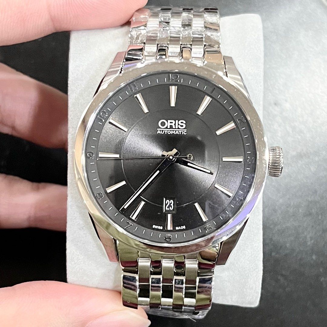 Oris Artix Date Dark Grey Dial 42mm Automatic Watch Ref 7642, Men's ...