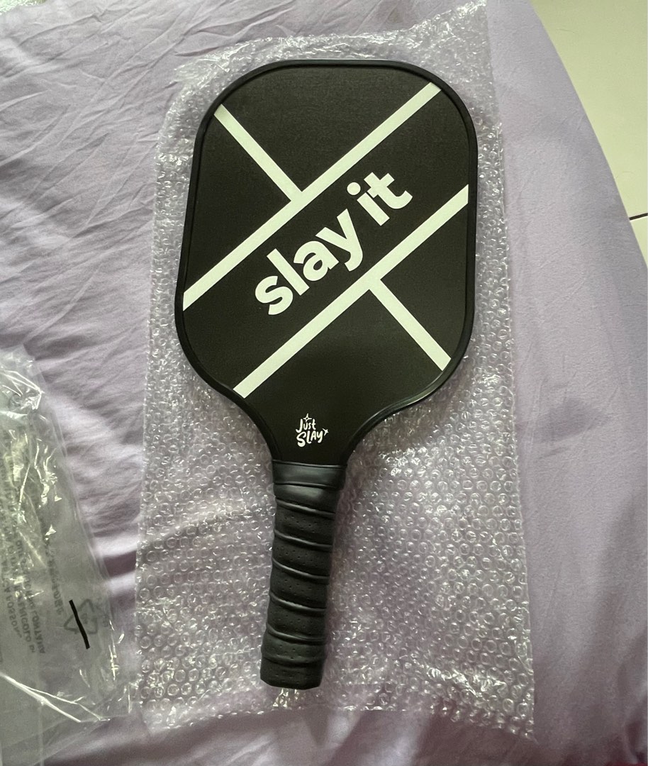 PICKLEBALL PADDLE JUST SLAY BLACK COLOUR, Sports Equipment, Sports ...