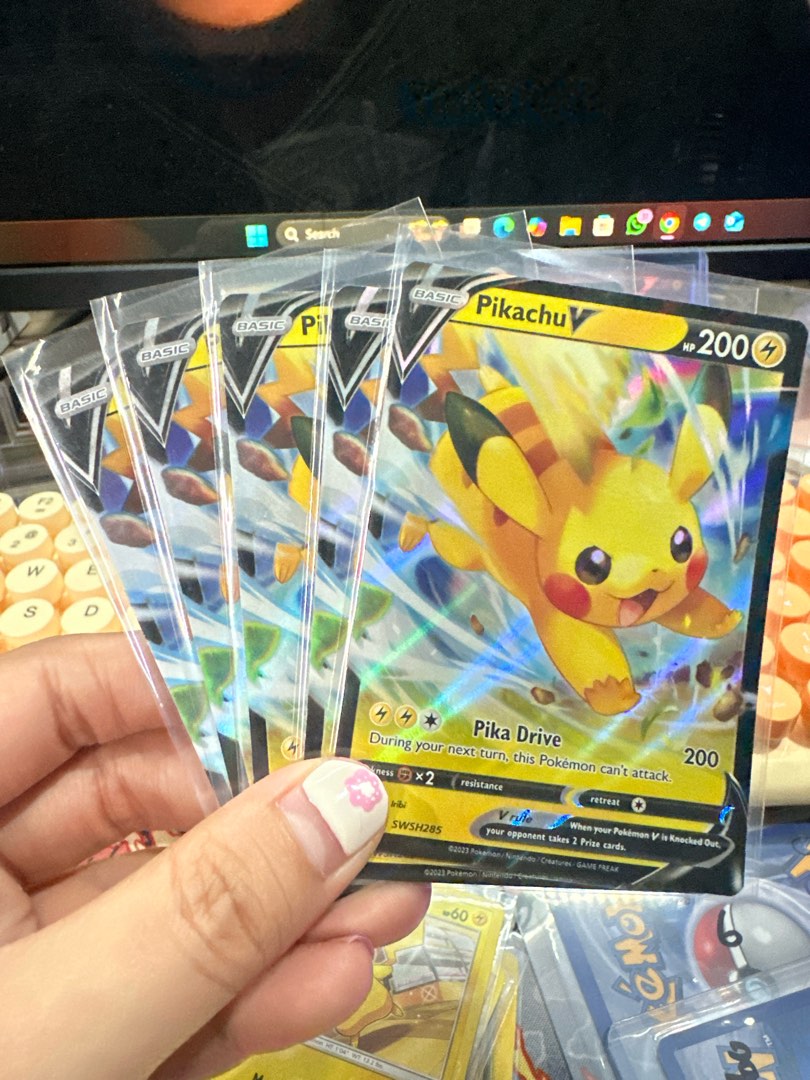 Pikachu V #SWSH285 Pokemon Promo, Hobbies & Toys, Toys & Games on Carousell