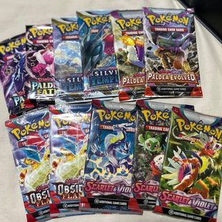 ($34 set, 4 left) sealed booster packs twm s&v obf par tef pokemon tcg ...