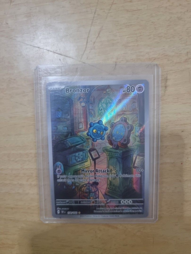 Pokemon Card English Temporal Forces Bronzor Illustration Rare IR AR ...