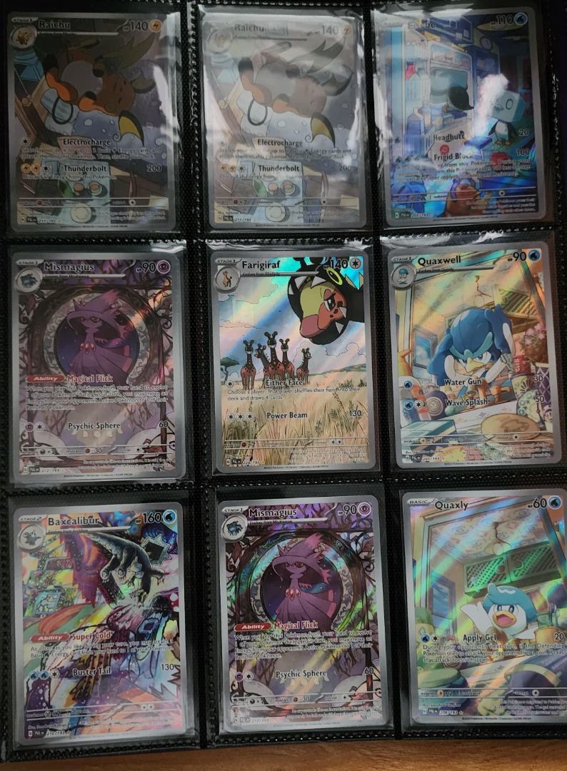 Pokemon English IRs ARs Cards (Raichu #211, Eiscue #205, Mismagius #212 ...