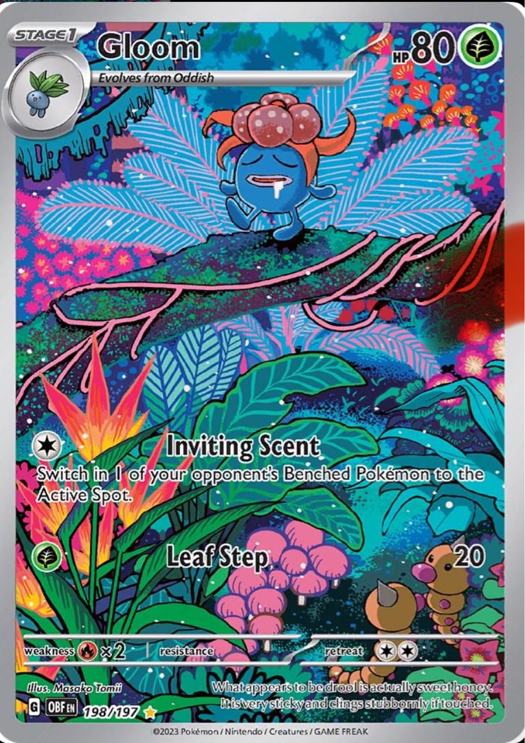 Pokemon Gloom Illustration Rare card, Hobbies & Toys, Toys & Games on ...