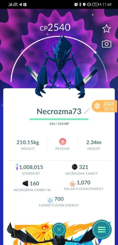 Pokemon Go Shiny Necrozma / Necrozma w background/ Necrozma, Hobbies ...