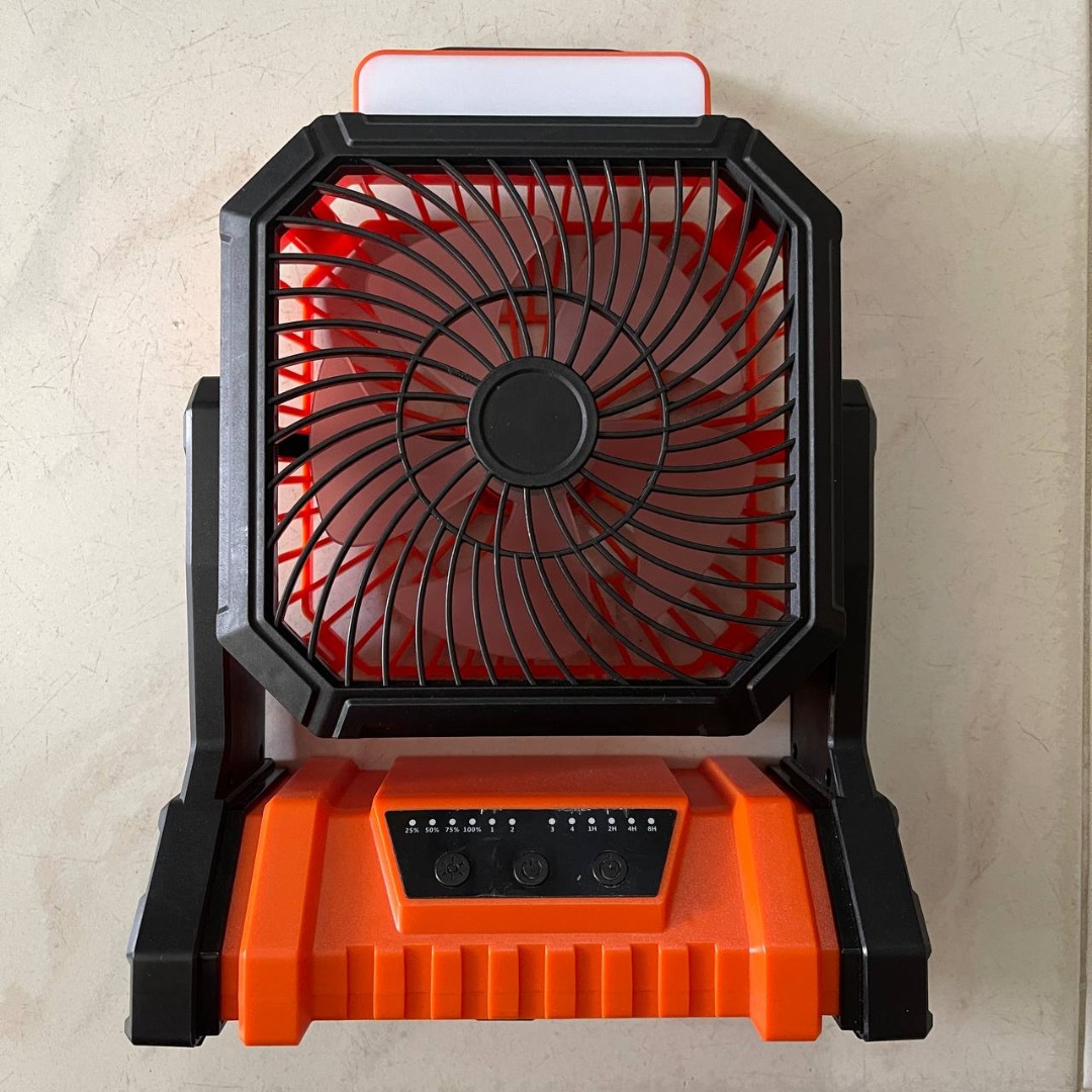 Portable Fan USB Rechargeable 5400mAh Battery Powered Fan Camping Fan ...