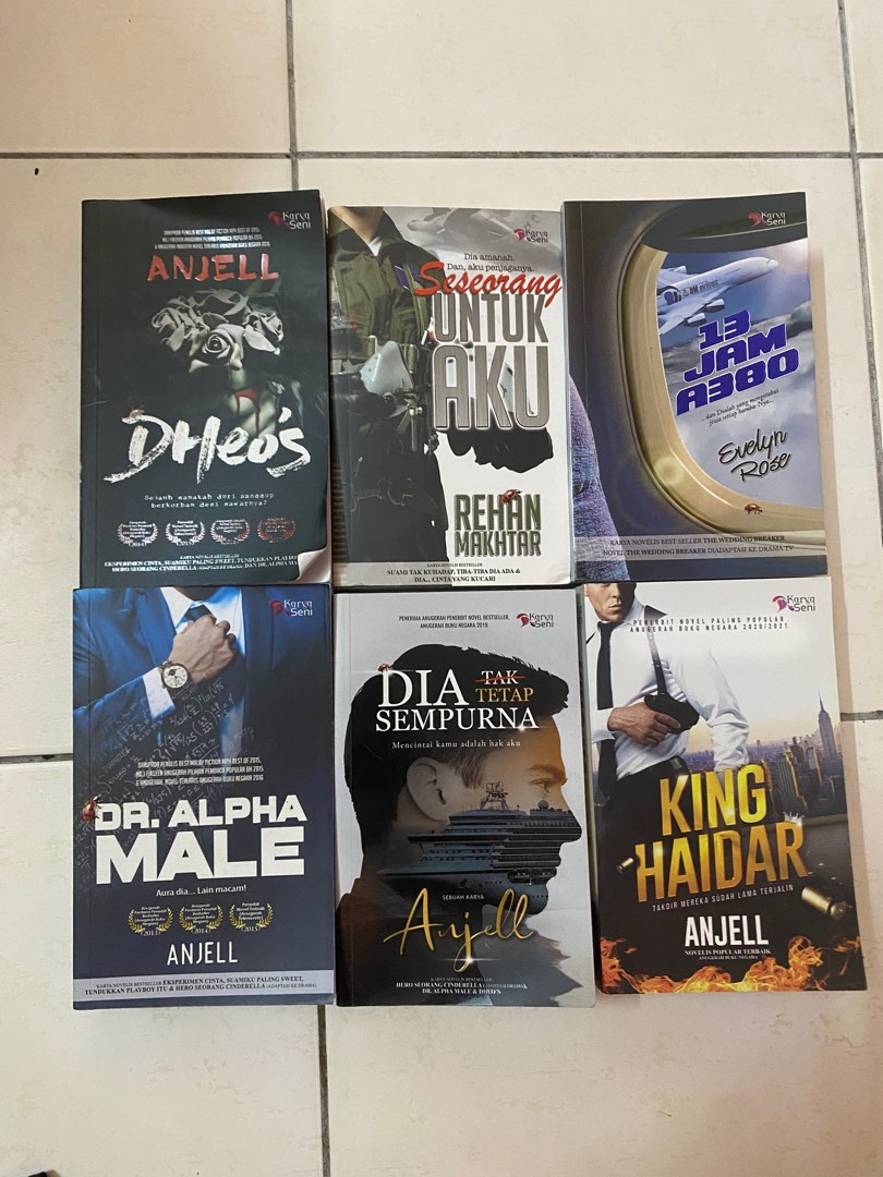 Preloved Novel karya seni anjell, Hobbies & Toys, Books & Magazines ...