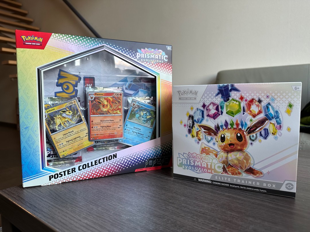 Prismatic Evolution ETB + Poster Collection, Hobbies & Toys, Toys ...