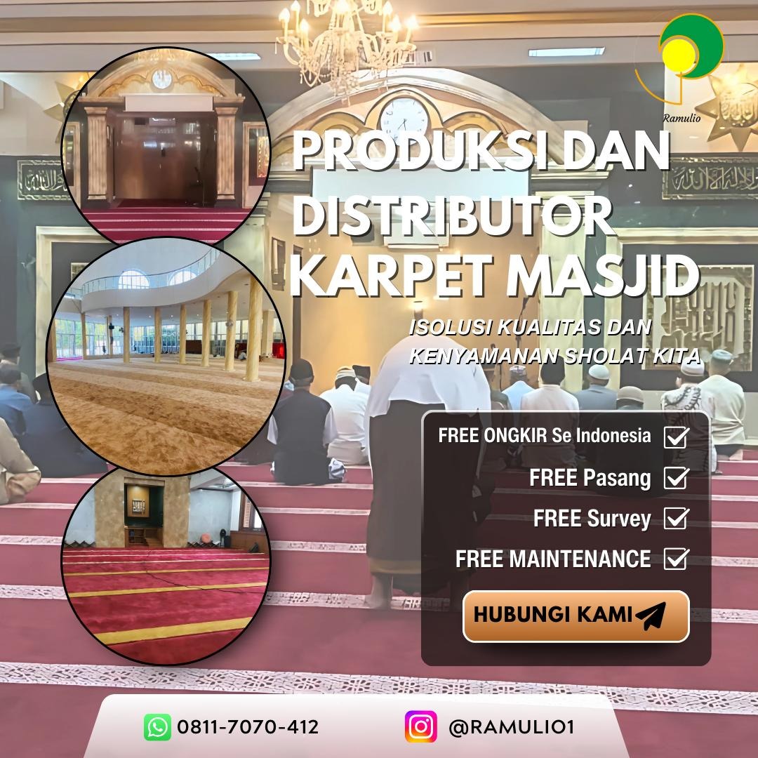 PROFESIONAL, WA 0811-7070-412, Supplier Harga Karpet Masjid Yg Bagus ...