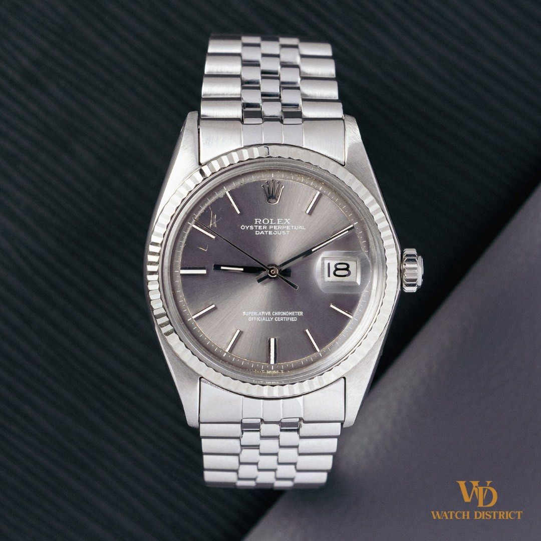 RARE 1966 Ghost Dial 36mm Rolex Datejust 1601, Luxury, Watches on Carousell