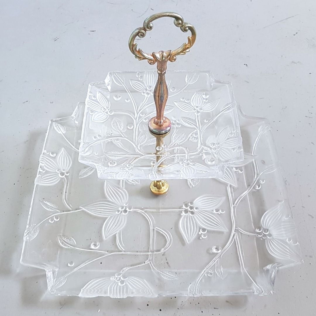 Rare Collectibles, SOGA Japan, MAYUMI Model, 2-Tier 2 Trays Crystal ...