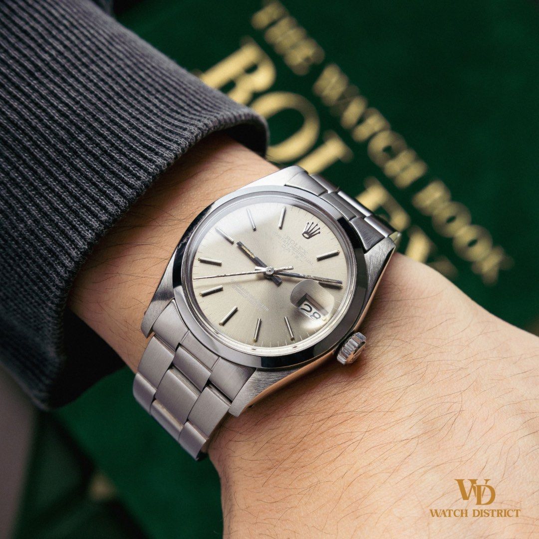RARE Ghost Sigma Dial 1978 34mm Rolex Oyster Perpetual Date 1500 ...