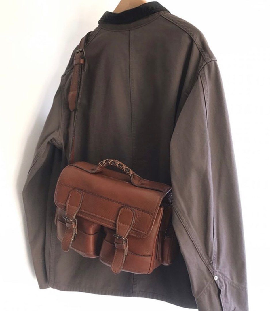 Rare Porter Baron Sholder Bag Leather Journalist Style, Men's Fashion ...
