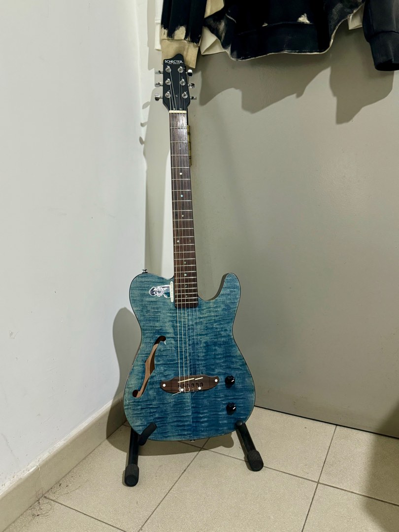 (Rare) Schecter SCHECTER OL-FL-FM-P Acoustic/Electric Guitar, Hobbies ...