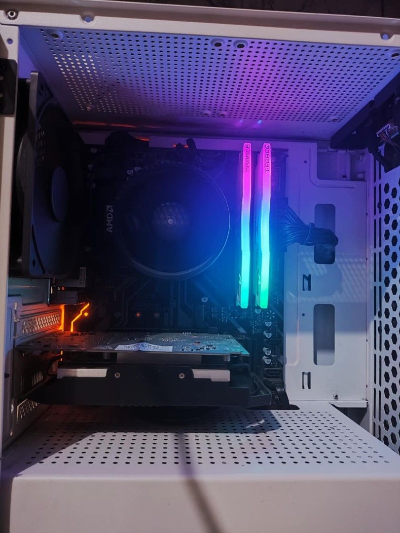 Ryzen 5 3500 SYSTEM UNIT WITH GPU+ MONITOR + KEYBOARD + WIRELESS MOUSE+ ...