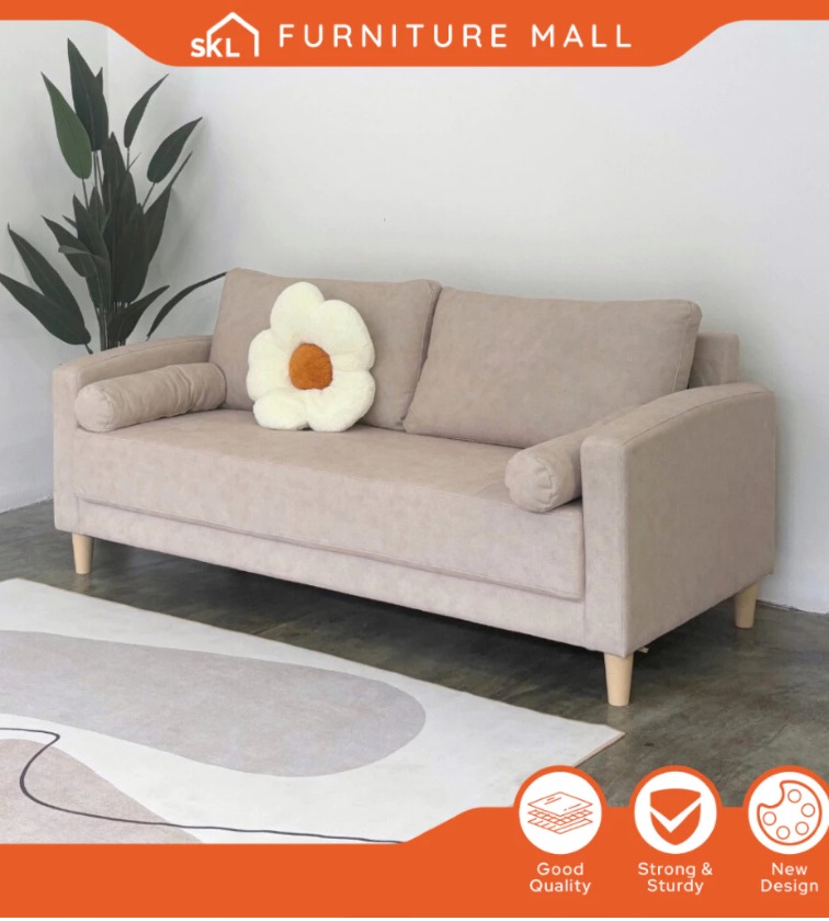 SARA EASY CLEAN 3 SEATERS SOFA/ ZIG ZAG SPRING SOFA /Velvet Sofa ...