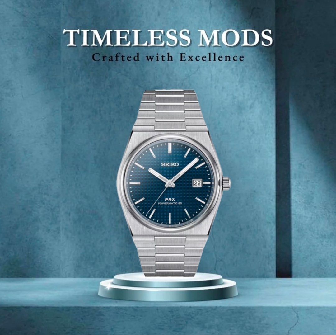 SEIKO MOD PRX DARK BLUE, Men's Fashion, Watches & Accessories, Watches ...