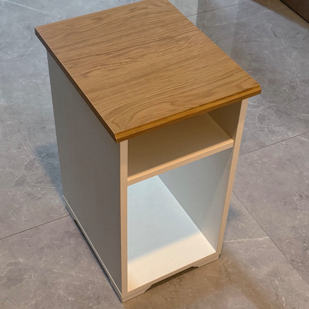 Side table with closed and open shelves, Furniture & Home Living ...