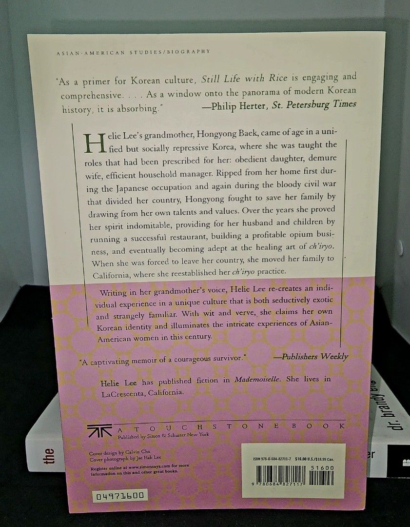 Still Life With Rice - Helie Lee, Korean Author, Hobbies & Toys, Books ...