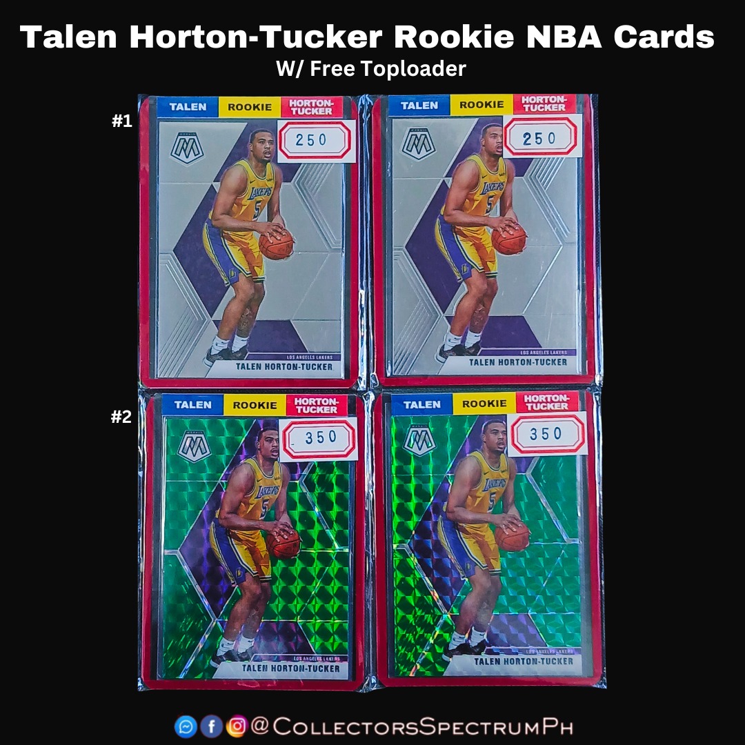 Talen Horton-Tucker Rookie Mosaic NBA Cards with Free Toploader ...