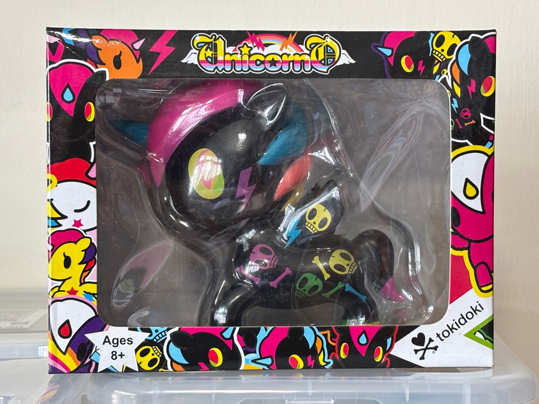 TOKIDOKI - Black Neon Vinyl 5 Inch Unicorno, Hobbies & Toys, Toys ...