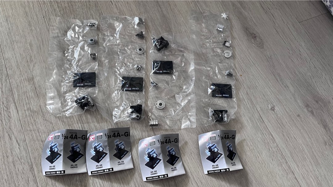 Toyota 4A-GE miniature set, Hobbies & Toys, Toys & Games on Carousell