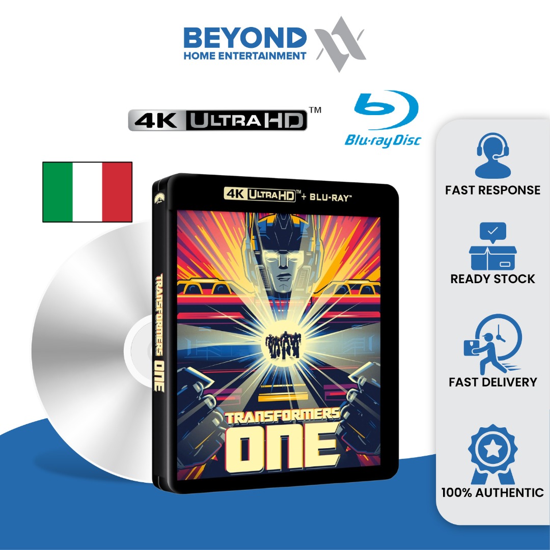 Transformers One Steelbook (ITALY IMPORT) [4K Ultra HD + Bluray ...