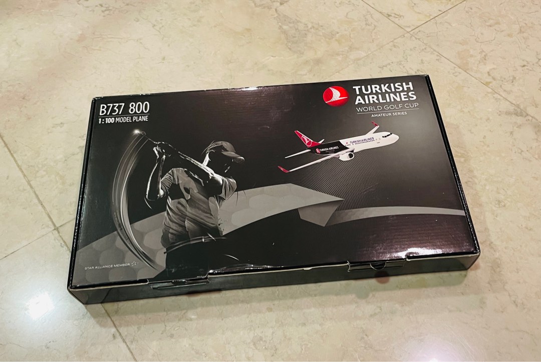 Airplane model - Turkish Airlines Boeing 737-800 World Golf Cup 1/100 ...