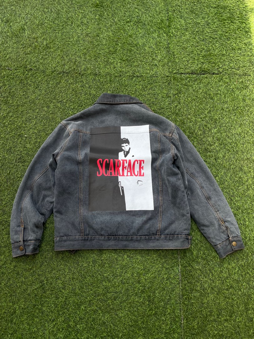 uniqlo scarface denim jacket not stussy carhartt zara, Fesyen Pria ...